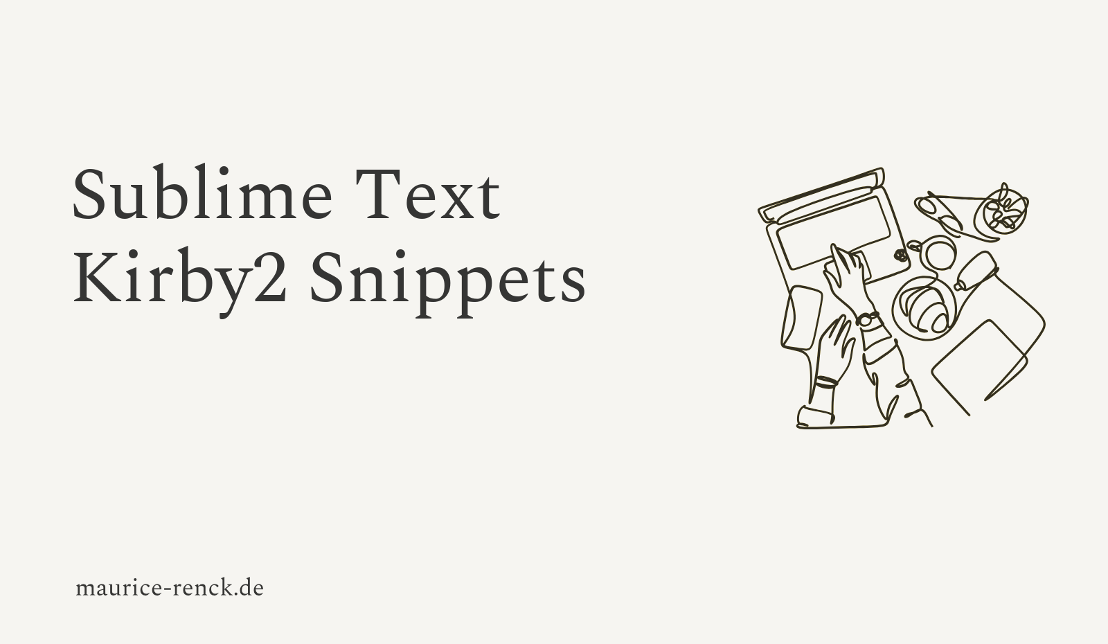 Sublime Text Kirby2 Snippets - Maurice Renck
